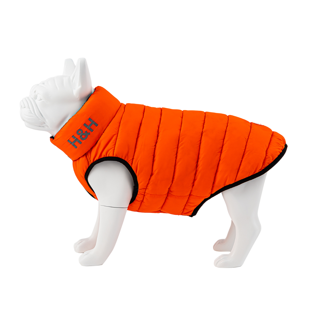 Hugo & Hudson Chaleco Reversible Orange/Navy – Perrosville